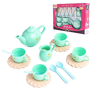 Tea Set Toys- Pretend Play Tea Party Set- Tea Party Playset for Little Girls by Altoi
