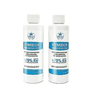 Humidor Solution for Humidor Cigars box, 7 oz (2 Pack) Cigar Humidor Accessories,Propylene Glycol Cigar Humidifier Solution for Humidor,Keep 70% RH,Portable Travel