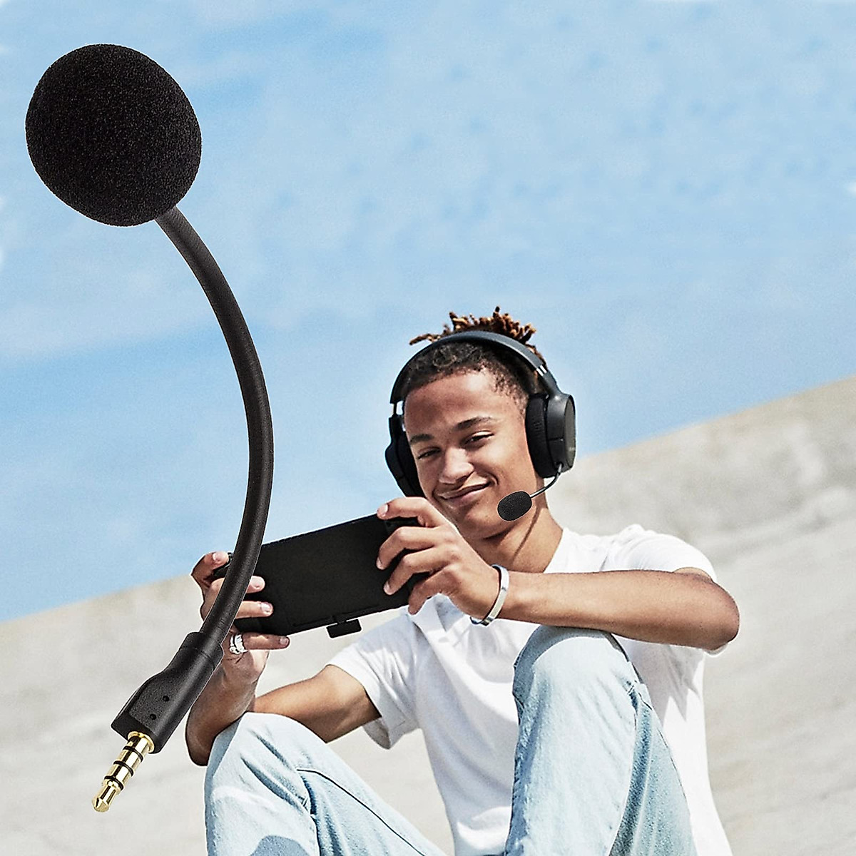 LEFXMOPHY Replacement Game Mic for Steelseries arctis 1 Headphones, Detachable 3.5mm Boom Microphone