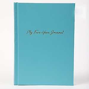 Hard Cover 5 Year Journal | The Easiest to Use Five Year Journal | Quick and Easy Five Year Daily Journal System | 6x8.25 Inch Size (Turquoise)