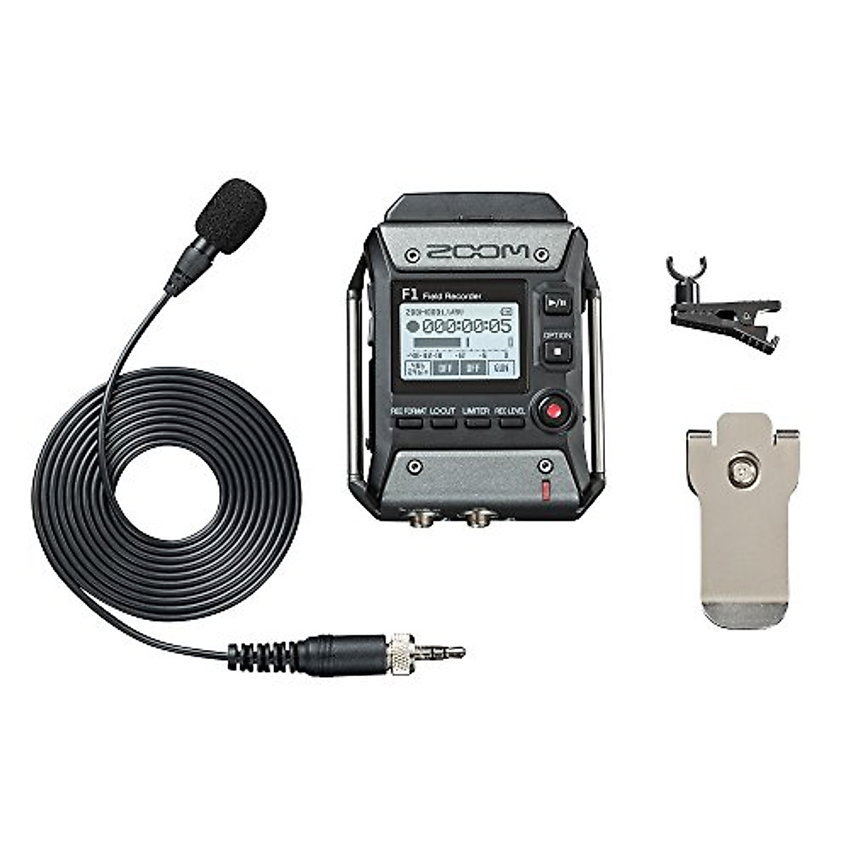 Zoom F1-LP Lavalier Body-Pack Recorder, Audio for Video Recorder, Records to SD Card, Battery Powered, Includes Lavalier Microphone & Zoom CBF-1LP Carrying Case for F1-LP and Accessories