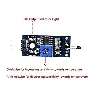 Ardest Digital High Sensitivity NTC Thermal Thermistor Sensor Module for Arduino DIY Kit MCU Robot