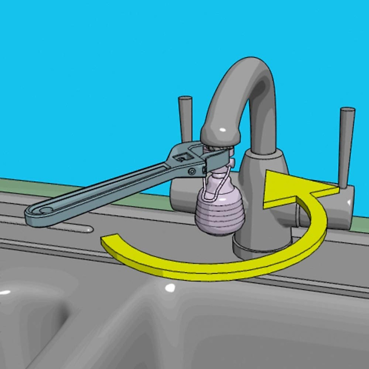 TouchFLOW Swivel Dual Spray Water-Saving Premium Kitchen Aerator with Pause (Trickle) Lever - Water Sense Listed - Dual Thread (15/16-27 and 55/64-27) - 1.5 GPM