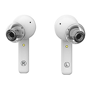 T-Sound Wireless Elite Noise Cancelling Earbuds, 5.5H Listening Time, Bluetooth 5.0 Touch Control Headset, White (TS02311)