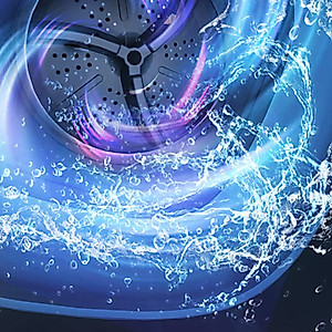 Portable Washing Hine,Foldable Mini Small Washer, 6LPortable Laundry Washer, Electric Underwear Blue Light Laundry Washer with Draining Bask, for Home, Business, Travel, College Room, Rv(Green)