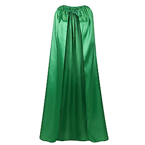 DONGYICS Unisex Adults DIY Capes Superhero Costume for Women and Men (Green, Large)