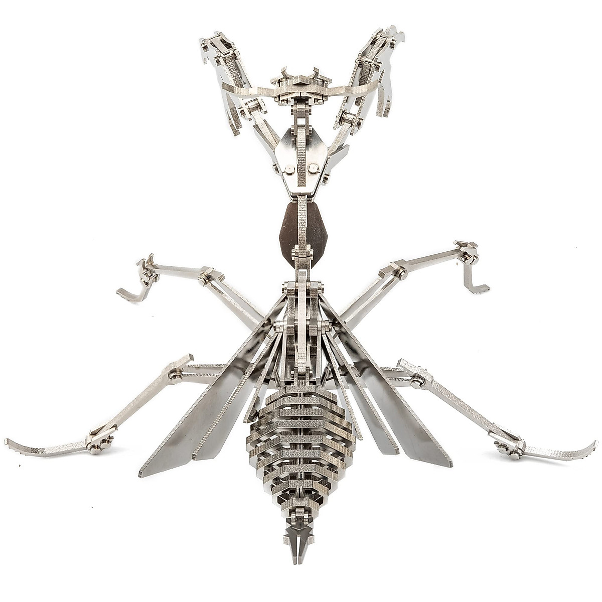 Madsteel Insect Mantis Exhilarating 3D Metal Model Puzzle Kit for Adults – Exquisite Brain Building Miniature Toy, Stainless Steel Assembly for Mindful Relaxation and Fun (Non-Finished Model)