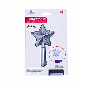 DCI 35401 Funkyfonic Magic Wand Speaker - Retail Packaging - Silver