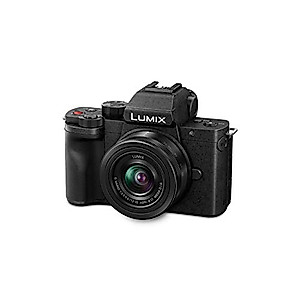 Panasonic LUMIX G100 4k Mirrorless Camera for Photo and Video, Built-in Microphone with Tracking, Micro Four Thirds Interchangeable Lens System, 12-32mm Lens, 5-Axis Hybrid I.S, DC-G100KK (Black)