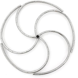 Firenado 24-Inch Natural Gas Spiral Ring Burner - Stainless Steel