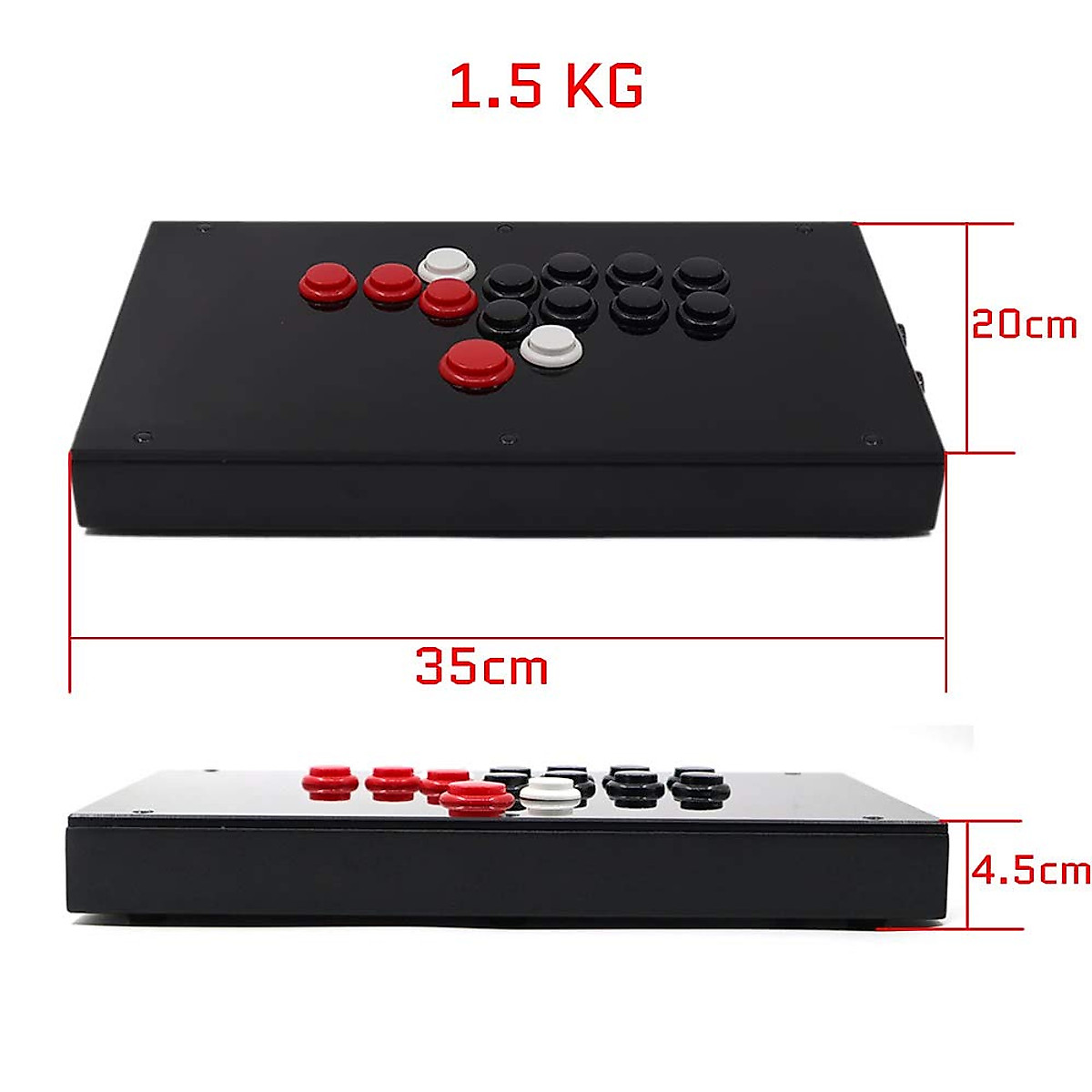 FightBox F8-PC All Buttons Arcade Joystick Game Controller For PC Sanwa OBSF-24 30 Leverless-Style