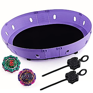 Bey Stadium Top Burst Set-Battle Game with 1Detachable Stadium, 2 Latest Style Battling Top Toys and 2 Launchers-Toy Gift for Boys Kids Ages 6 7 8 9 10 11 12 Years Old