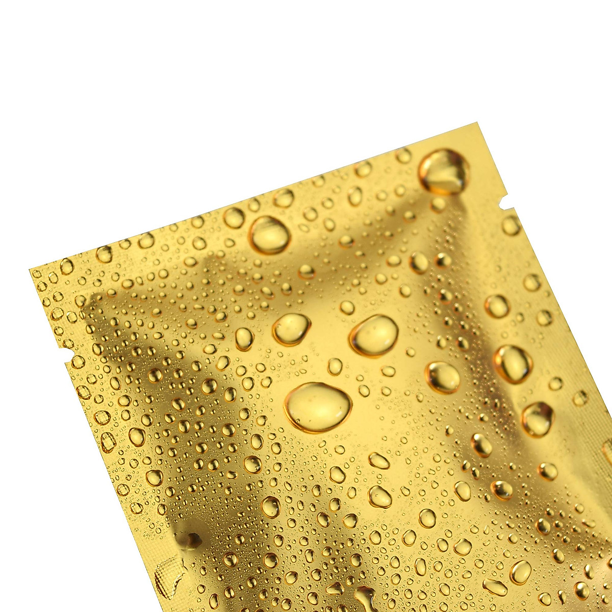 100/200PCS Matte Gold Metallic Foil Open Top Mylar Bags (200, 10x15cm (4x6"))