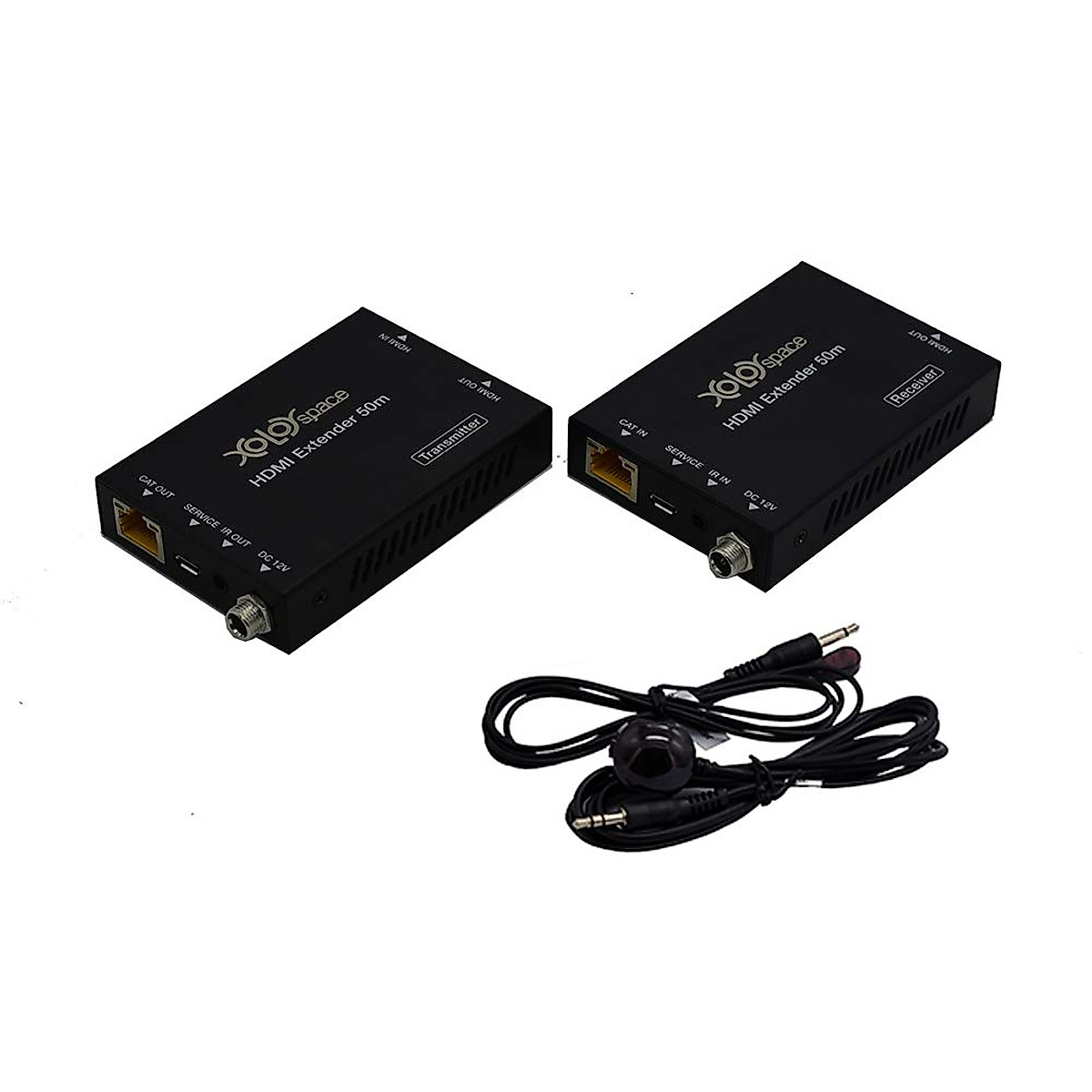 XOLORspace HT004S 60m 4K 60HZ 4:4:4 HDMI Extender Over CAT6 with HDMI Loop Out, IR Return Signal, PoC, HDMI 2.0b & HDCP 2.2 Standard, Bandwidth 18Gbps