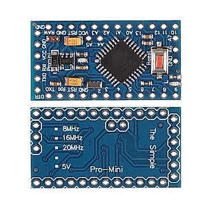 AITRIP 3pack PRO Mini Atmega328P-AU 5V/16MHz Development Board Microcontroller Bootloadered with Pin Headers for Arduino (3pcs)