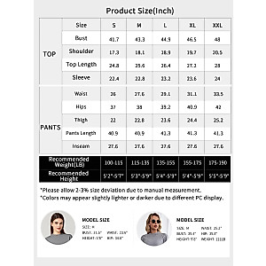 SuperPrity Lounge Sets for Women Two Piece Outfits Knit Sweater Top Wide Leg Pants Matching Sets Sweatsuits 2024 Fall Fashion-L,Black