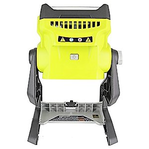 Ryobi P721 One+ 1,800 Lumen 18V Hybrid AC and Lithium Ion Powered Flat Standing LED Work Light with Onboard Mounting Options (Battery and Extension Cord Not Included, Light Only)