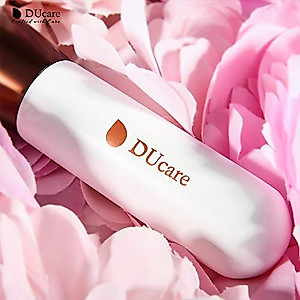 Foundation Brush,DUcare Flat Top Kabuki Brush Synthetic Professional Makeup Brush Liquid Blending Mineral Powder Buffing Stippling Makeup Tools, Rose Golden/White