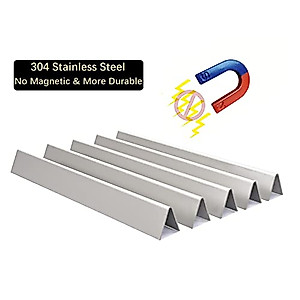 Leship 22.5" Flavorizer Bars Replacement for Weber 7536 65903 Spirit 700 Genesis Silver B/C Gold B/C Platinum B/C, Spirit 300 Series (with Side Control) Weber 900 and Other Grills (304SS)