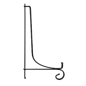 Jucoan 2 Pack 15 Inch Iron Display Stand, Large Black Easel Plate Holder Stand for Displaying Pictures Frame, Plates, Books Arts, Home Decor