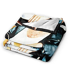 George Music Michael Blanket Soft and Warm Throw Blanket Lightweight Flannel Fleece Blankets for Home Bed Sofa 80"x60"
