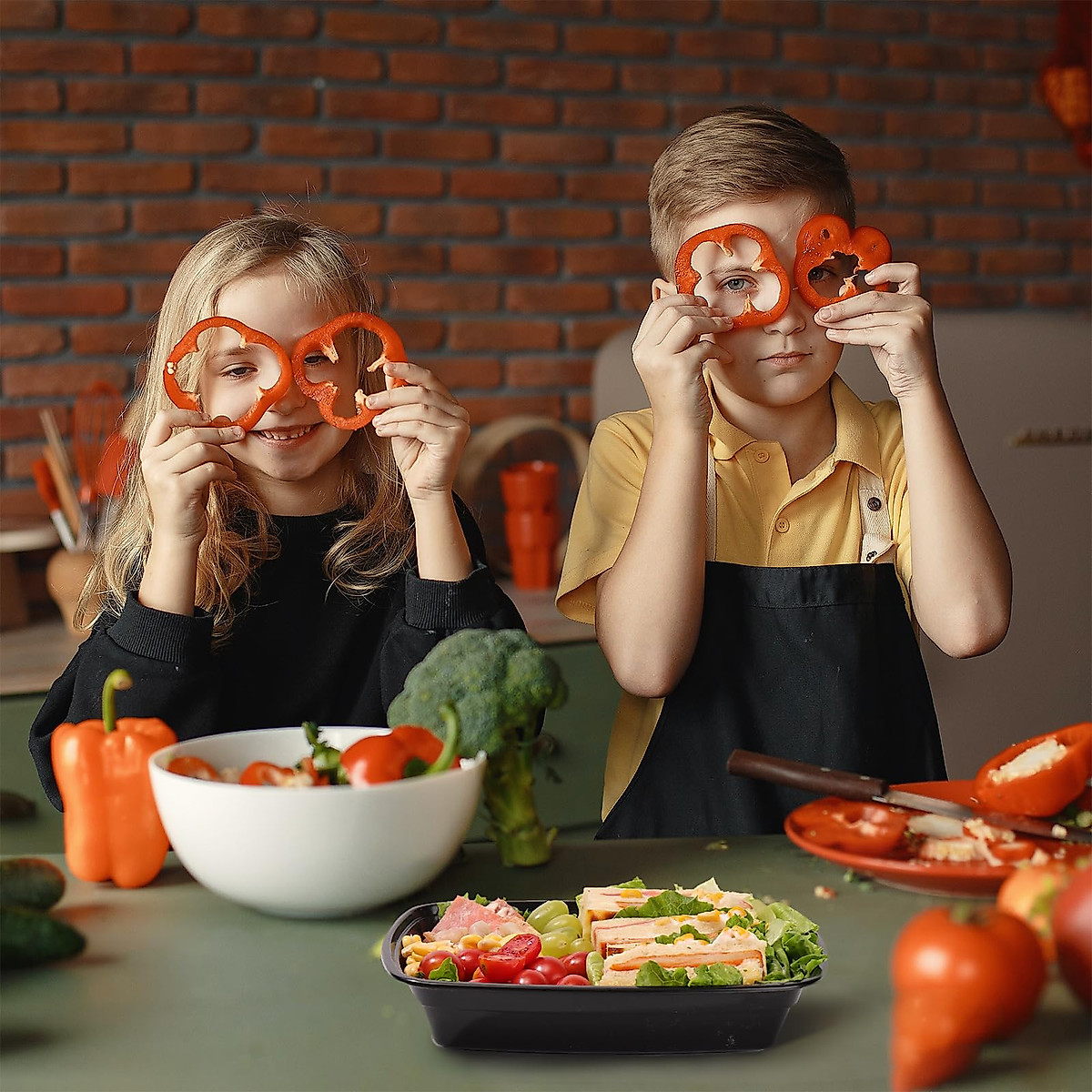 Glotoch Meal Prep Container Reusable,50Pack 32oz Plastic Food Prep Containers with Lids,BPA Free,Microwave, Dishwasher Safe Disposable To Go Containers for Food,Leftover,Single Compartment