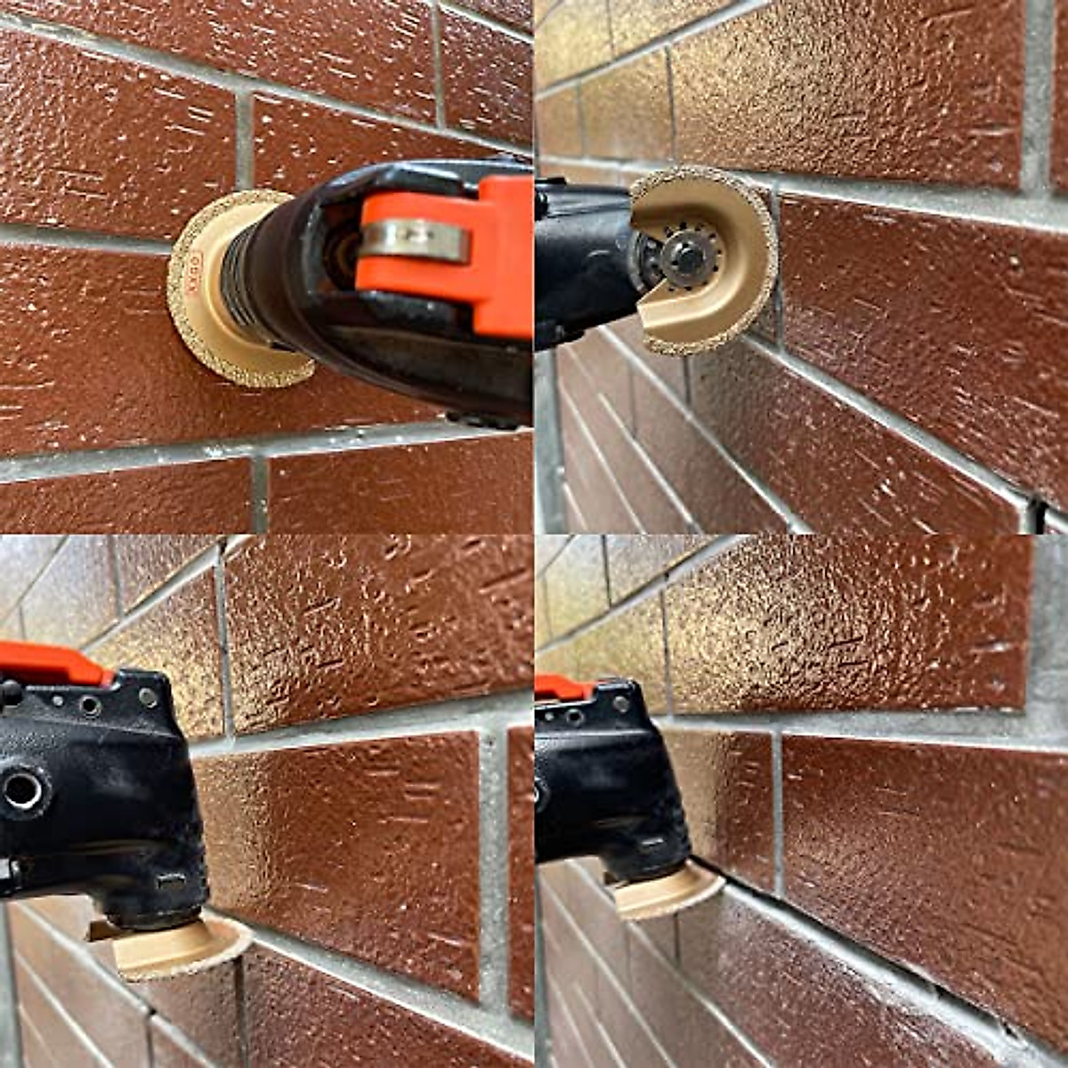 XXGO 5 Pcs Semicircle Carbide Oscillating Multi Tool Blades Universal Compatible with Bosch Chicago Craftsman Dremel Makita Milwaukee Porter Cable Ridgid Ryobi Rockwell XG8561