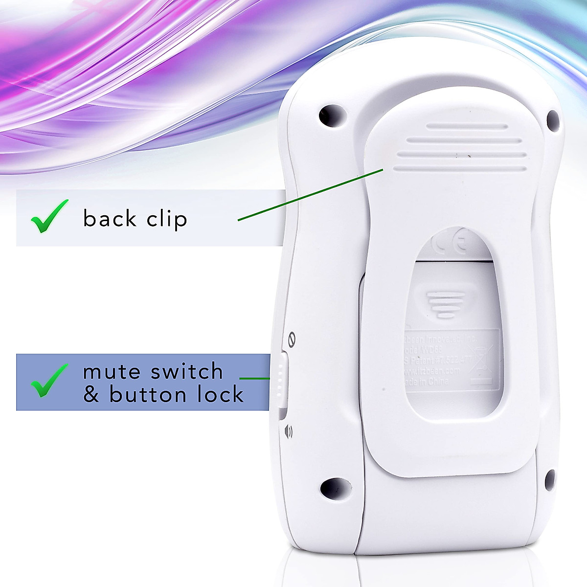 Pocket Nanny - Baby Care Timer, Round The Clock Tracker Includes 4 Different Count up Reminders for Nursing Sleeping Changing & More to Check How Long It's Been- Soft Glow Nightlight for Babies, Kids