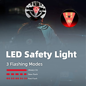 Shinmax Bike Helmet, CPSC/CPC Bike Helmet for Adult Men Women with Magnetic Goggles&Led Back Light Cycling Helmet Adjustable SM-T69