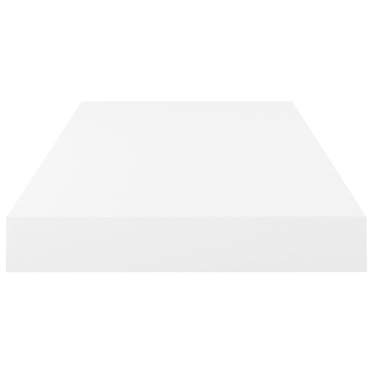 QZZCED Floating Wall Shelves 4 pcs,Wall Shelves for Bedroom,Bookshelf Wall,Shelves for Wall Decor,Shelf Storage,Shelves for Bathroom,for Kitchen, Bathroom,Living Room, Bedroom, High Gloss White MDF