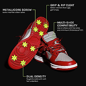 Golfkicks - Spikes Kit - Turn Sneakers into Golf Shoes - Shark Tank Featured - DIY Golf Shoe Making - Add Cleats to Any Shoe - Golf Spikes