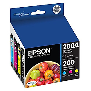 EPSON T200 DURABrite Ultra Ink High Capacity Black & Standard Color Cartridge Combo Pack (T200XL-BCS) for select Epson Expression and WorkForce Printers