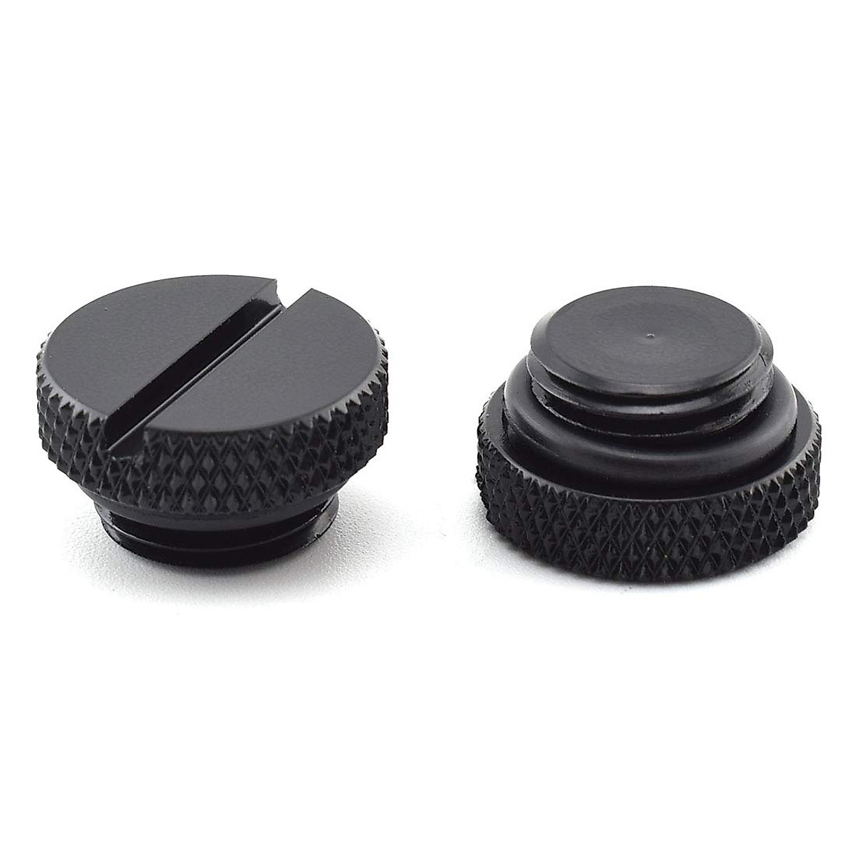 SDTC Tech 6 Pack G1/4" Plug Fitting with O-Ring for PC Water Cooling Systems, Black