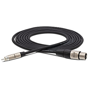 Hosa HXR-010 Pro Unbalanced Interconnect, REAN XLR3F to RCA, 10 ft