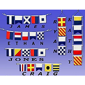 Hampton Nautical Letter F Nautical Cloth Alphabet Flag, Letter C