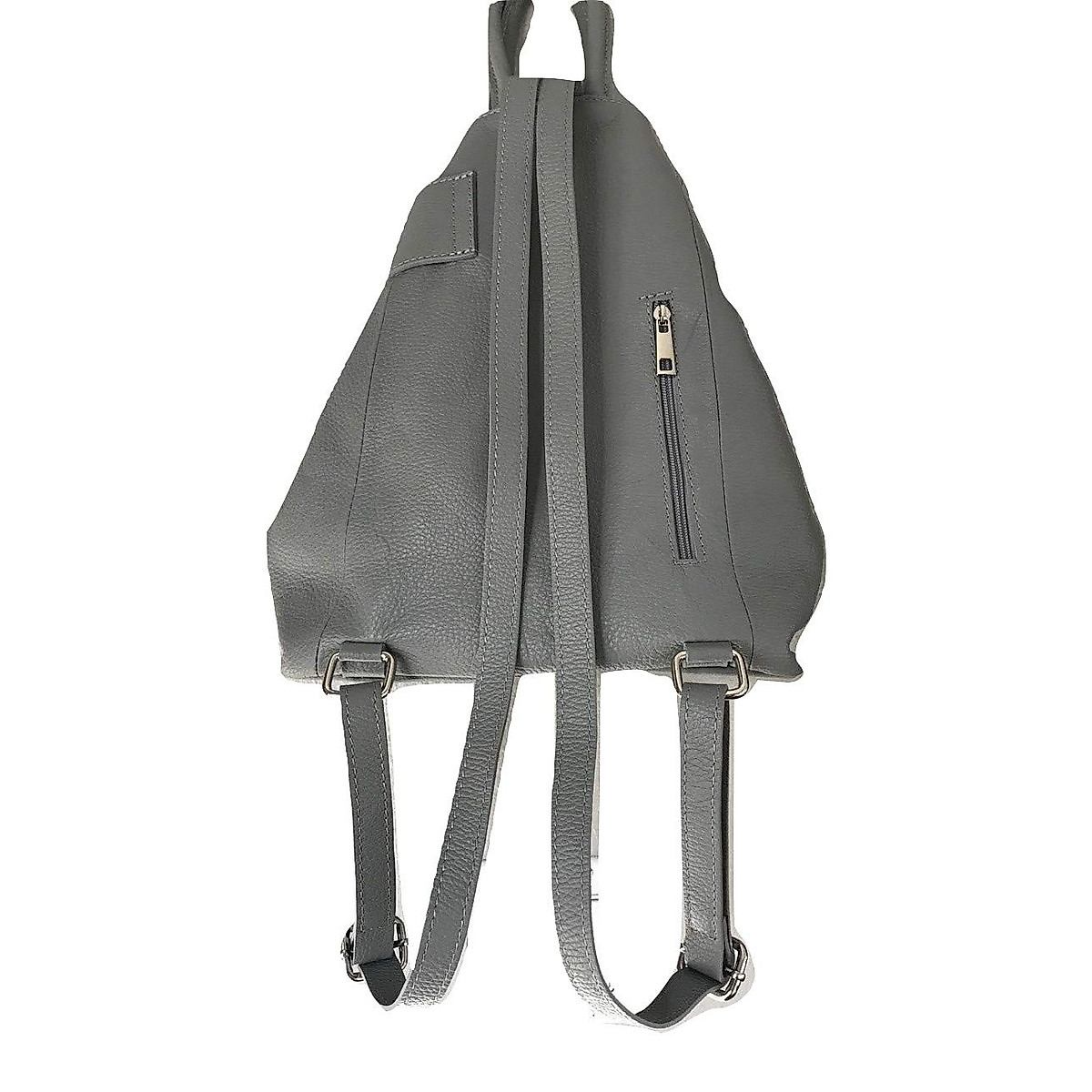 LaGaksta Stella Convertible Leather Backpack Purse – Casual Travel Tote Bag Purse Grey
