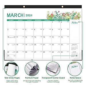 2023-2024 Desk Calendar - Jan 2023 - Jun 2024, 18 Months Large Monthly Desk Calendar, 17" x 12", Desk Pad, Large Ruled Blocks, to-do List & Notes, Best Desk/Wall Calendar for Planning or Organizing