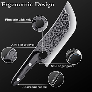 Moontay Meat Cleaver Knife & Kiritsuke Chef Knife