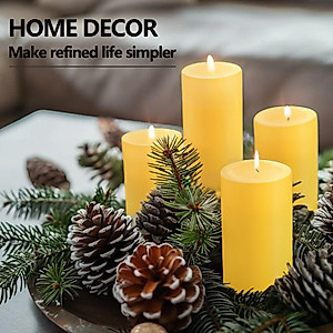 Beeswax Pillar Candles Set of 2-2x4 Inch Handmade 100% Pure Beeswax Candles for Home Decor -Emergency Prayer Beeswax Candles with Natural Scent (2)