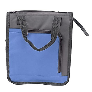 MESSTIME Insulated Refrigerated Bag Widened Handle Insulated Reusable Grocery Bag for Work Travel Hiking Food Delivery (Blue)