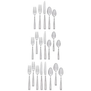 Oneida Everdine Everyday Flatware, 20 Piece, Service for 4, 18/0 Stainless Steel, Silverware Set