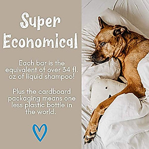 WashBar Natural Horse Shampoo Bar, for Horses and Large Dogs, Whitens Brightens All Colored Coats, Long-Lasting and Easier to Use Than Liquid Pet Shampoo with No Plastic Waste, 6.5oz