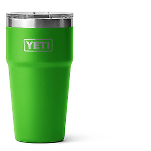 YETI Rambler Stackable Pint, Vacuum Insulated, Stainless Steel with MagSlider Lid, Canopy Green