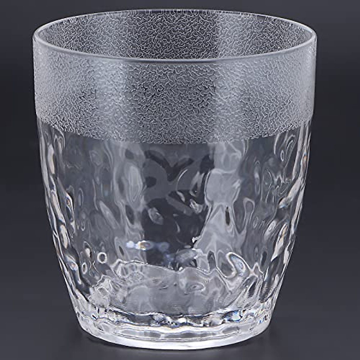 MANMAOHE 300ml Plastic Tumblers Plastic Glasses Unbreakable Plastic Cups Plastic Drinking Glasses Tumbler for Party Kitchen Home Party(Transparent)