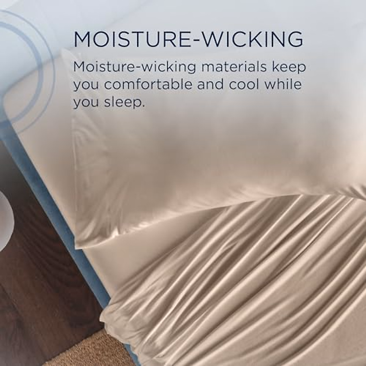 TEMPUR-Rayon from Bamboo Sheet Set, Sandstone, Queen