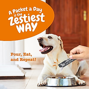 Zesty Paws NAD+ Precursor Supplement for Dogs - Niagen for Healthy Aging & Skeletal Muscle Support & Recovery - Brain, Heart, & Cellular Energy Support - Nicotinamide Riboside Chloride – 30 Sachets