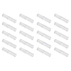 Healifty 20pcs Pen Gift Box Empty Ballpoint Pen Box Plastic Clear Pencil Boxes Pen Storage Case for School Office Collection