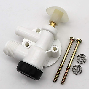 kipa 385314349 RV Water Valve Assembly Camper Trailer Boat Toilet Repair Kit for Sealand EcoVac Vacuflush Pedal Flush Toilets, Replacement for Most Dometic Foot Pedal Toilets Except 300 310 320 Model