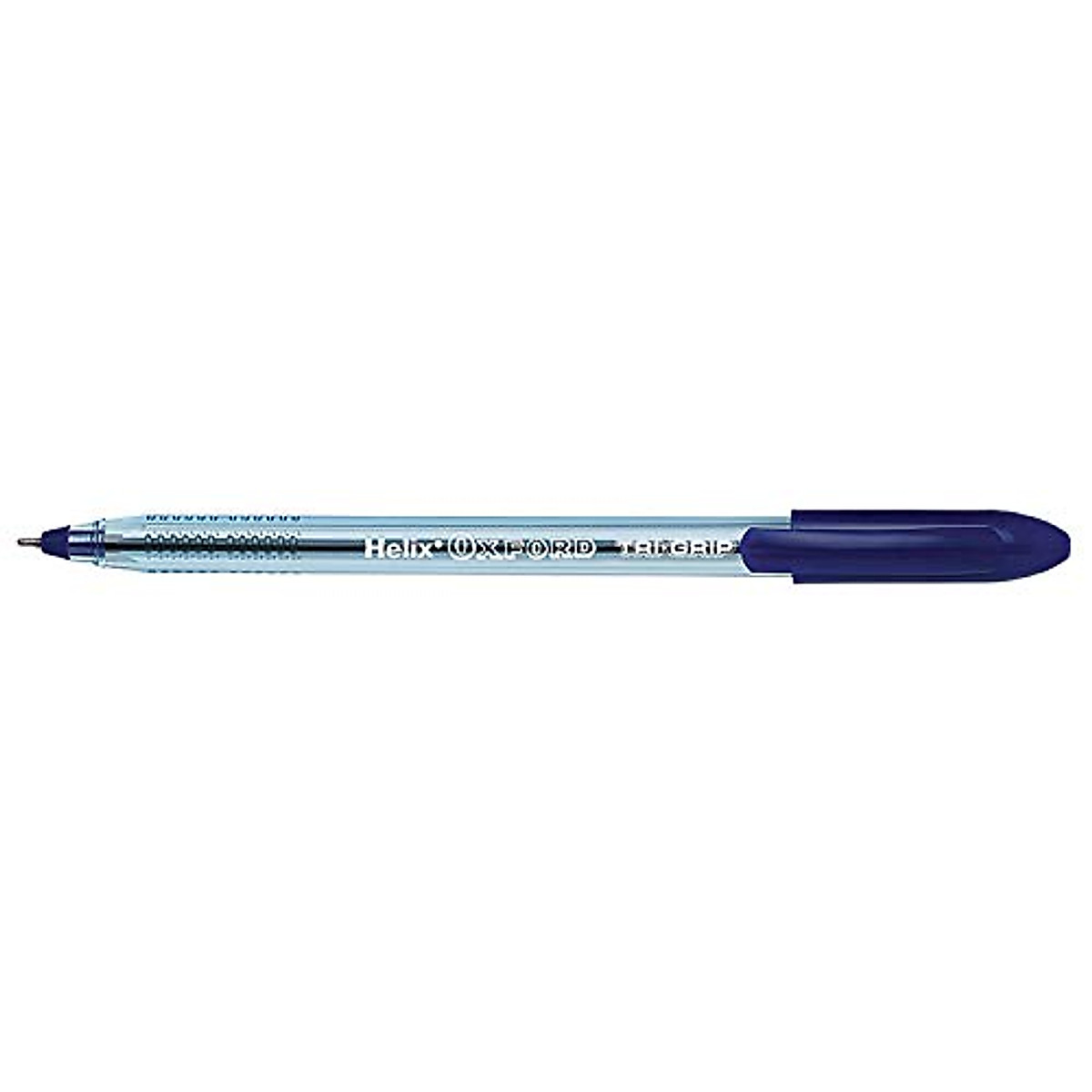 Helix Oxford Tri-Grip Ballpoint Pens (x10 Pack Assorted Colours) with Plastic Free Packaging