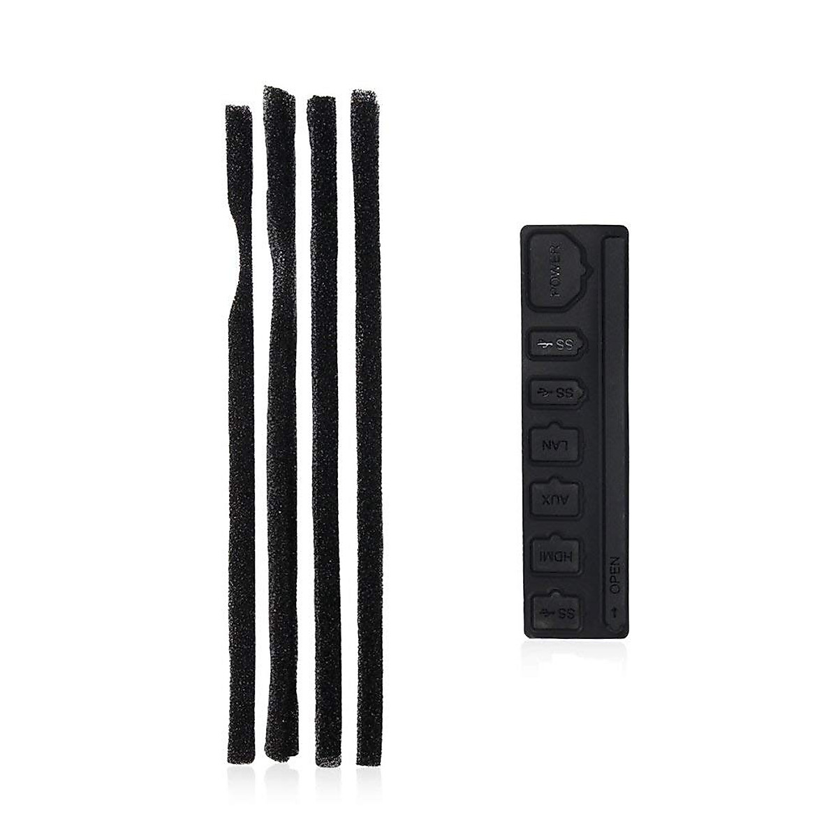 OSTENT Dust-Proof Cover Filter Mesh Jack Stopper Kits for Sony PS4 Pro Console